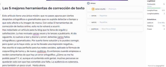 5 mejores herramientas de corrección de textos en español